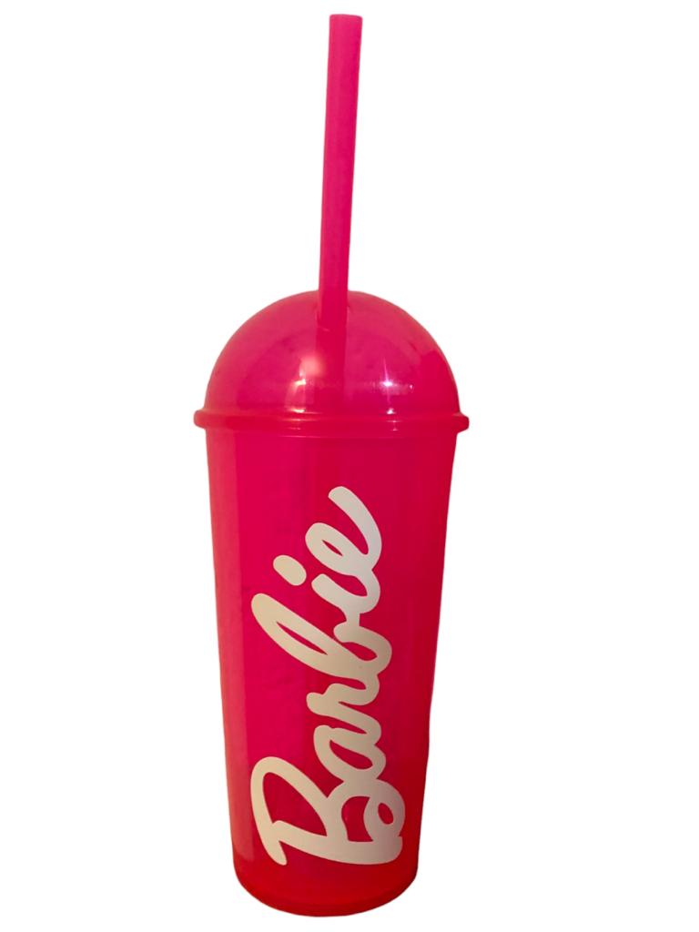 Vaso Barbie con tapa tipo Domo reutilizable ideal para Frappe 16 onzas ...